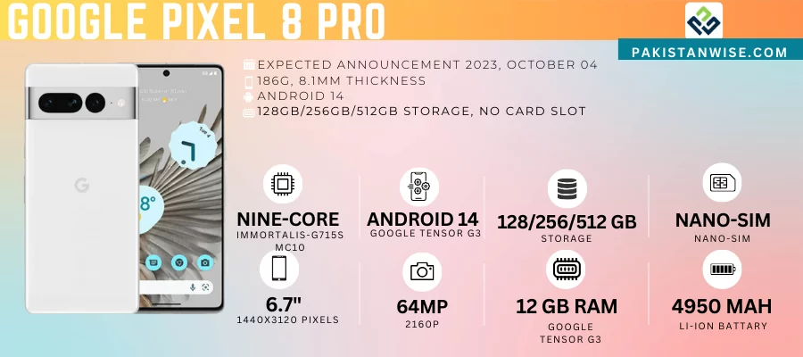 Google Pixel 8 Pro Price in Pakistan - Pakistan Wise