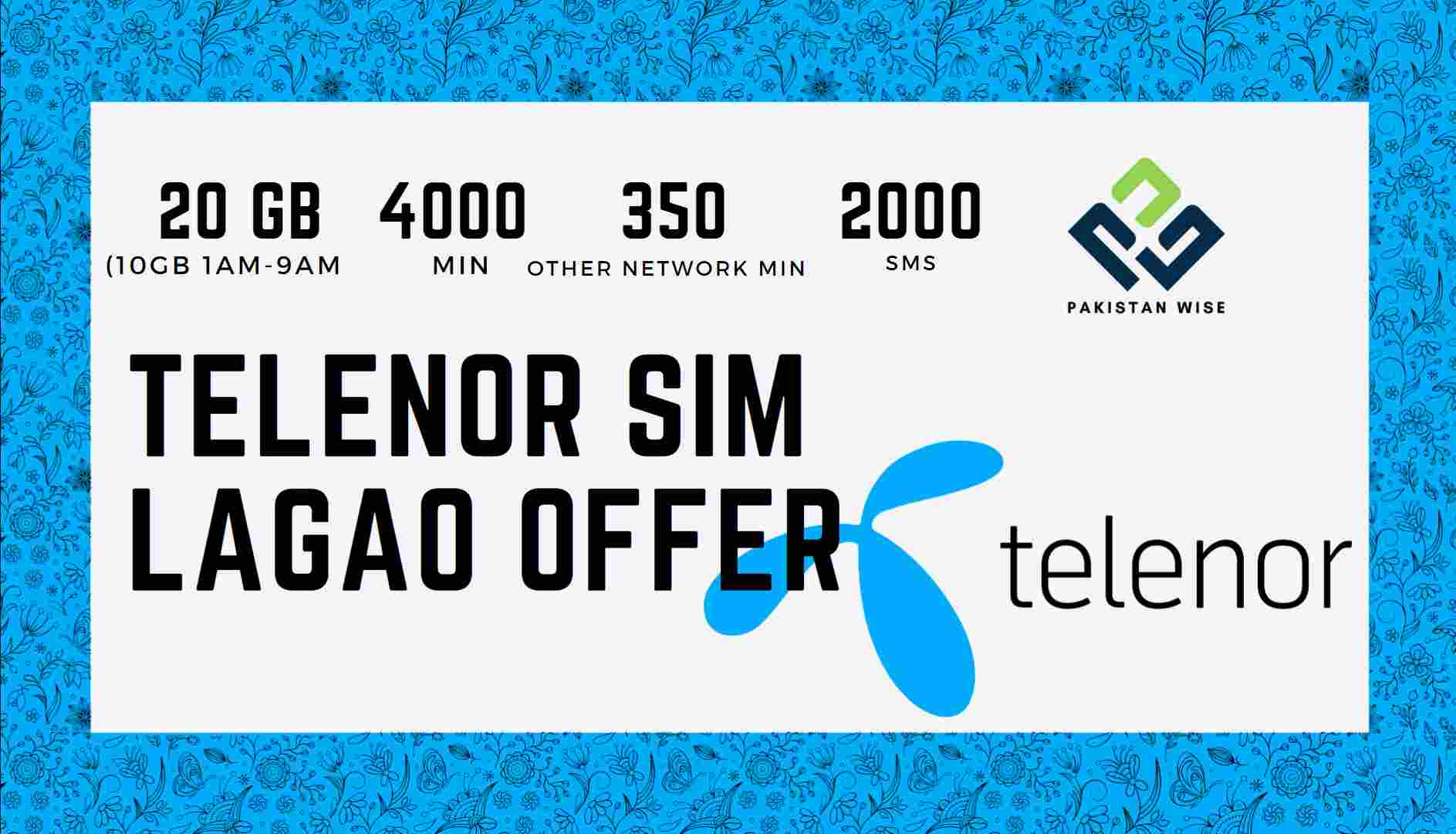 Telenor SIM Lagao Offer - Pakistan Wise