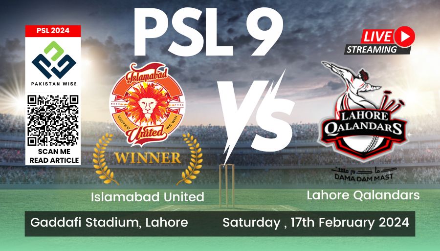 PSL 9 Opener: Islamabad United Win - Match 1 Detail - Pakistan Wise