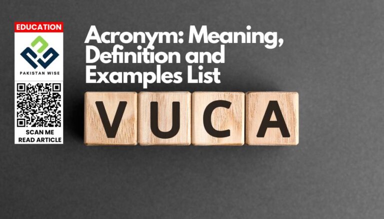 List of Stands for Abbreviation - Pakistan Wise