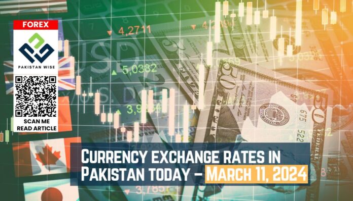Pakistan's Latest Currency Exchange Rates - March 11, 2024 - Pakistan Wise