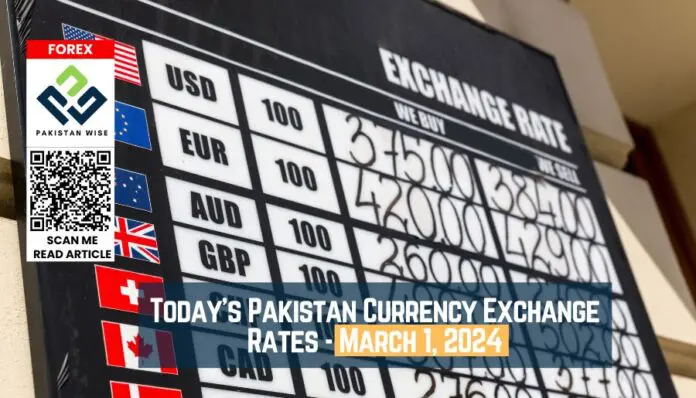 Currency exchange rates in Pakistan today – March1, 2024 - Pakistan Wise